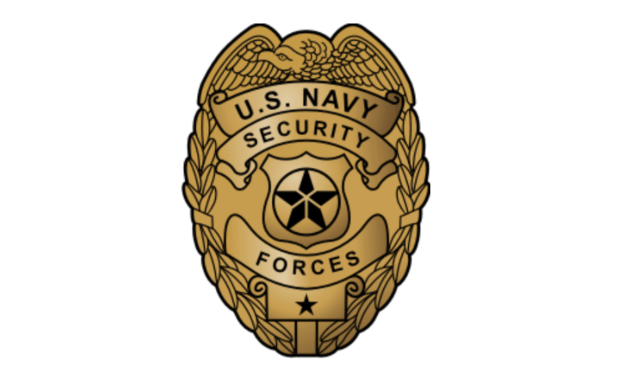 4" NAVY SECURITY FORCES gold bumper sticker decal usa made | eBay