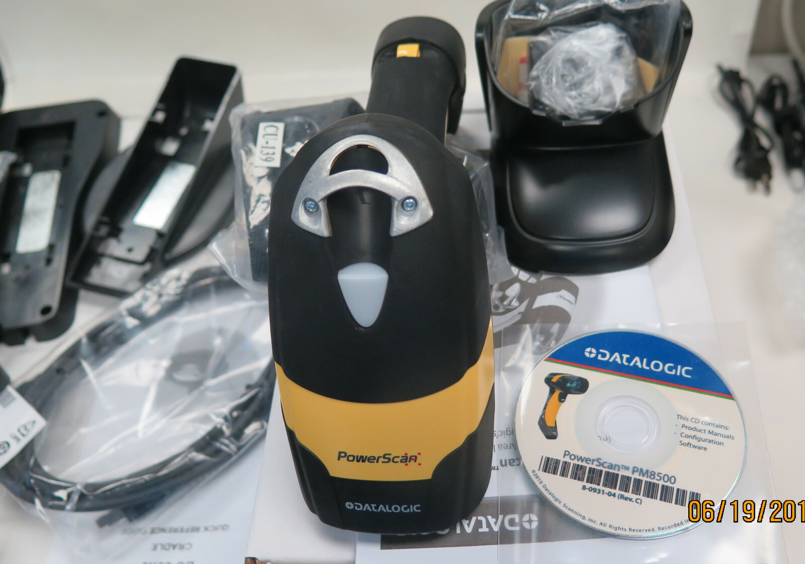 New Datalogic Powerscan M8500 910MHz RB 1D 2D Scanner BC-8030 Base Set ...