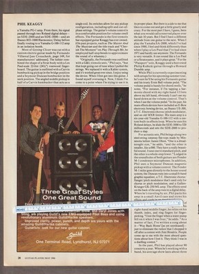 Vintage 1986 GUILD/HARTKE AMPS Magazine AD ~ Gary TALLENT/Will LEE ...
