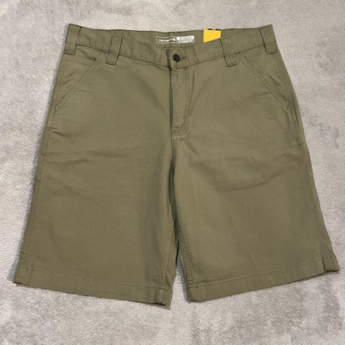 Carhartt Rugged Flex Cargo Work Shorts Mens 36 Green Relaxed Fit 10 ...