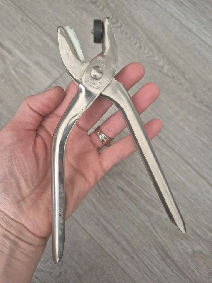 Vintage Scovill Snap Metal Rivet Punch Grommet Pliers Tool Made in USA ...