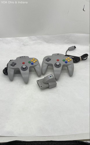 Two Nintendo 64 Controller and 64 Rumble Controller Pak | eBay