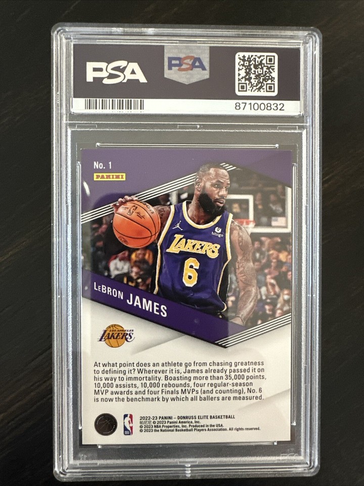 2022-23 Donruss Elite Basketball LeBron James Spellbound “L” Red ...