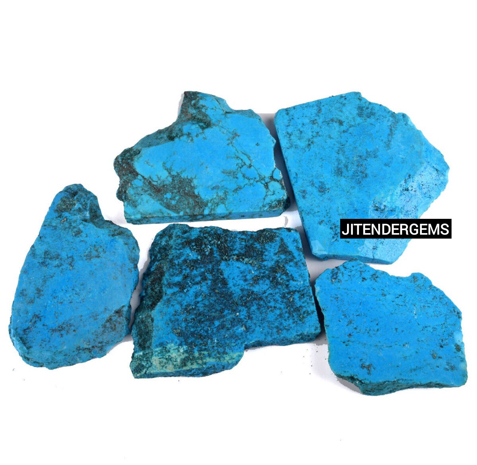 Stabilized Blue Turquoise 5000 Ct+ Natural Superb Slab Rough Gemstone ...