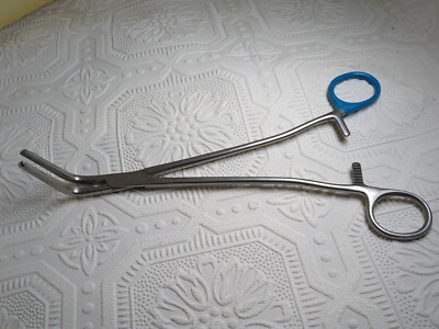 Aesculap BJ553R Wertheim Parametrium Clamps 2 x 3 DeBakey teeth 8.75 ...