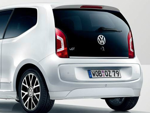 NEW GENUINE VW UP! ACCESSORY REAR LOWER PRIMED BUMPER SPOILER SKIRT for ...
