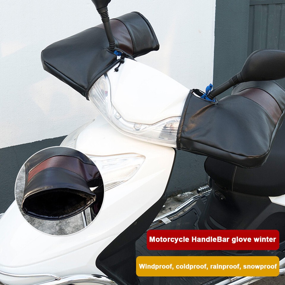 Gloves Waterproof Motorcycle Gloves Snowmobile Moped Handlebar Hand ...