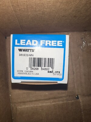 Watts 3/8 In Dual Check Valve Backflow Preventer, Male NPT (3/8 SD2-MN ...