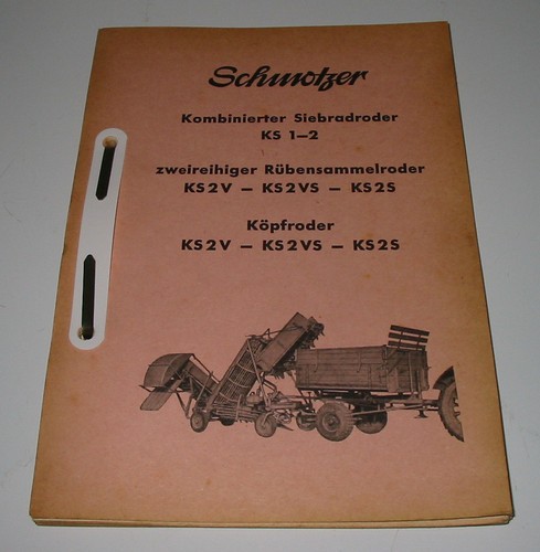 Ersatzteilliste Schmotzer Kombinierter Siebraroder KS 1-2 ...