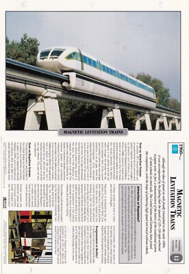 Legendary Trains Magnetic Levitation Trains Trading Card Atlas Editions ...