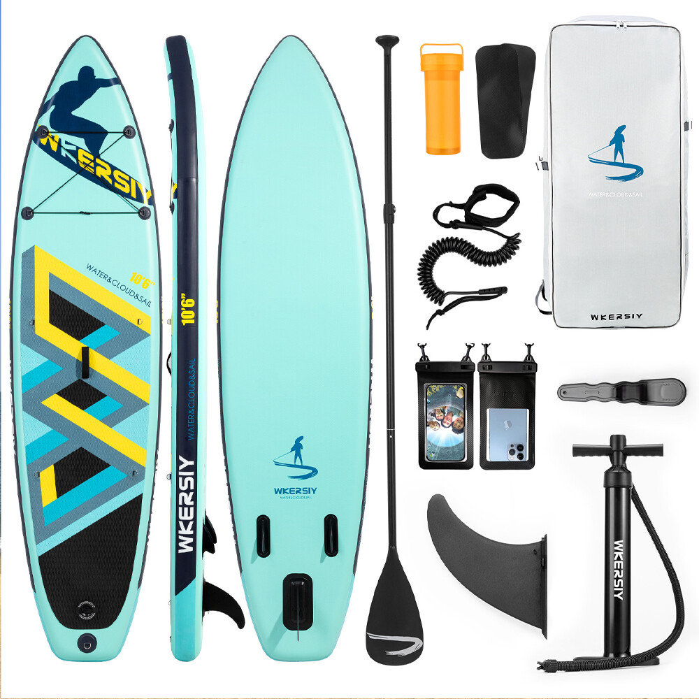 11' Inflatable Stand Up Paddle Board Surfboard SUP Paddelboard w ...