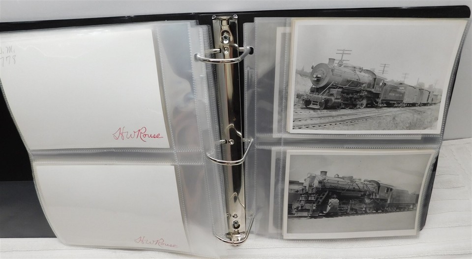 3 Ring Binder with Western Maryland Railroad 36 HW Rouse 5x7" id'ed B&W ...