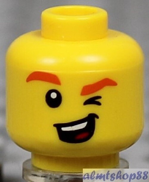 LEGO - MALE Minifigure Heads - PICK YOUR STYLE - Yellow Flesh Faces ...