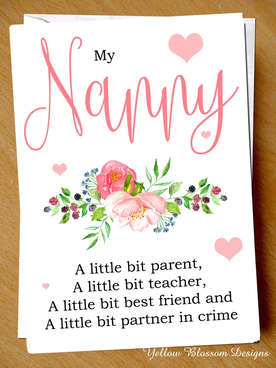 Card I Love You Nanny