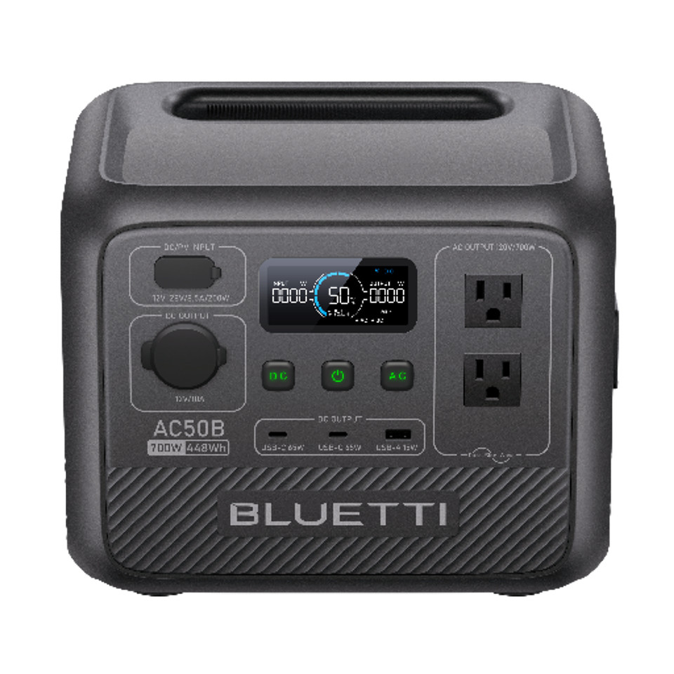 BLUETTI AC50B 700W 448Wh Portable Light Power Station for Mountain Trip ...