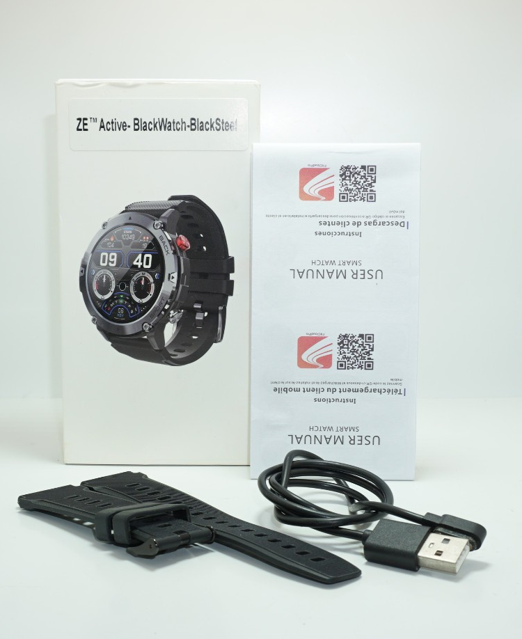 ZE Active Military Grade Smartwatch – Rugged Waterproof Bluetooth | eBay