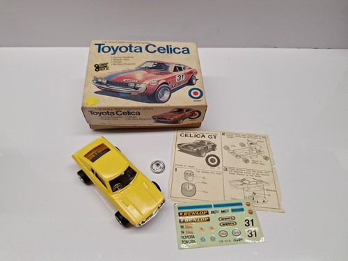 Built Entex 1:32 Toyota Celica Spring Powered Model Kit | eBay