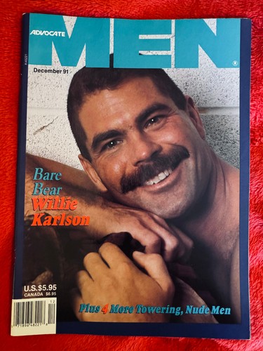 ADVOCATE MEN gay magazine Dec 1991 Dallas Taylor WILLIE KARLSON Kurt ...