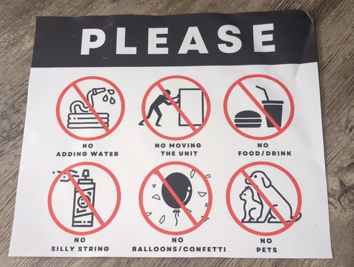 Bouncy House Rule Sign Amazon.com: YYBDENL House Rules Sign For Kids