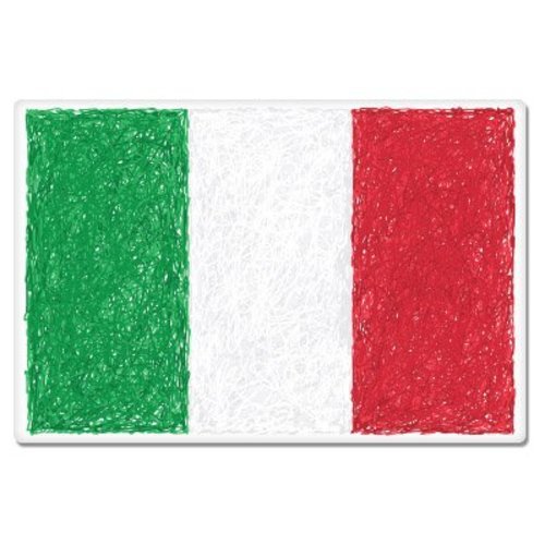 Italy Flag Scribble Design Car Vinyl Sticker - SELECT SIZE | eBay