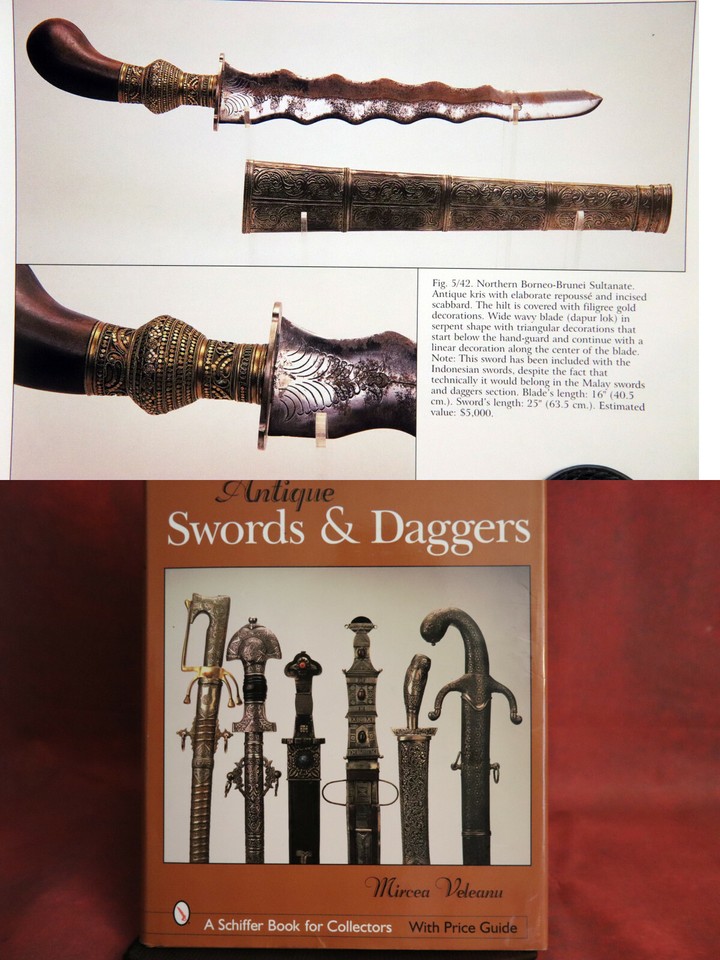 Rare Hand Made Indonesian Northern Borneo-Brunei Kris Flame Blade Sword ...