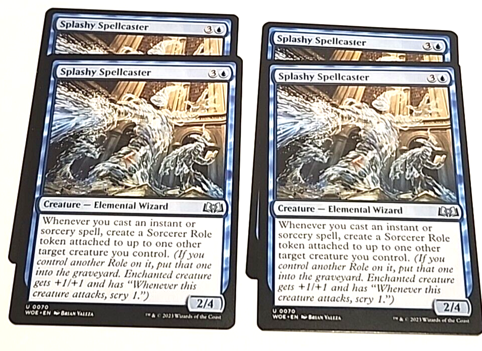 x4 Splashy Spellcaster WOE MTG 70 UNCOMMON M/NM 4x | eBay