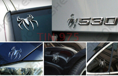 Spider Man Decal Symbol Logo Metal Style Spiderman Emblem Auto Car 3D ...