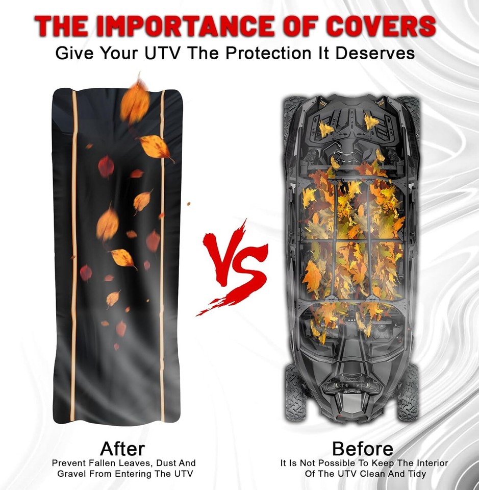 Utility Vehicle Cover Storage Waterproof 4-SEATER For Can-Am Maverick ...