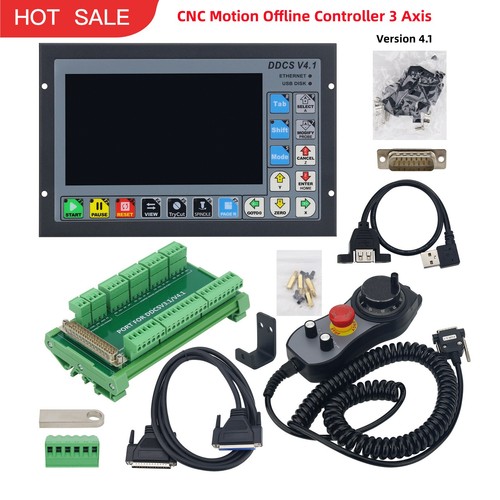 V4.1 DDCS 3Axis Independent CNC Offline Controller Manual Pulse ...