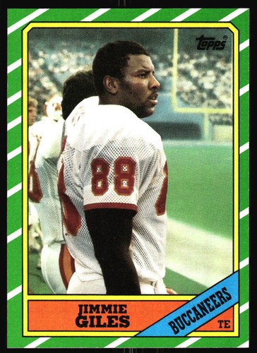 1986 Topps Jimmie Giles #378 Tampa Bay Buccaneers | eBay