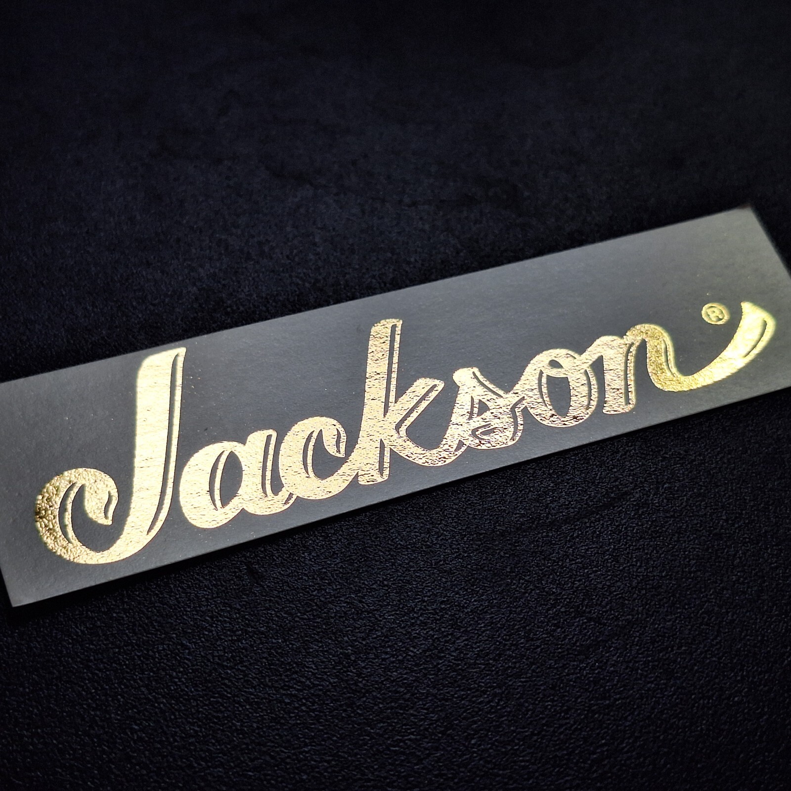 2-Pack Jackson Headstock Decal Solid Gold Metallic for Guitars NEW ...