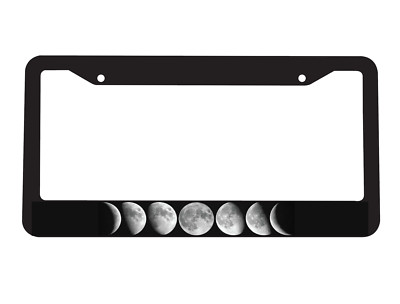 Moon Phases Lunar Eclipse Sky Galaxy Luna Astrology Car License Plate ...