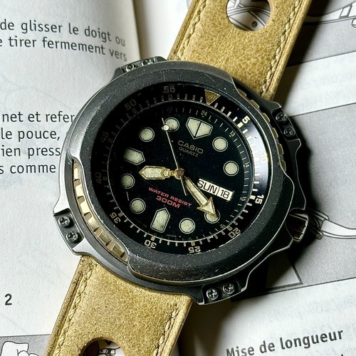 Vintage Casio Tuna Diver 300M Quartz Men's Watch MQD-3000W | eBay