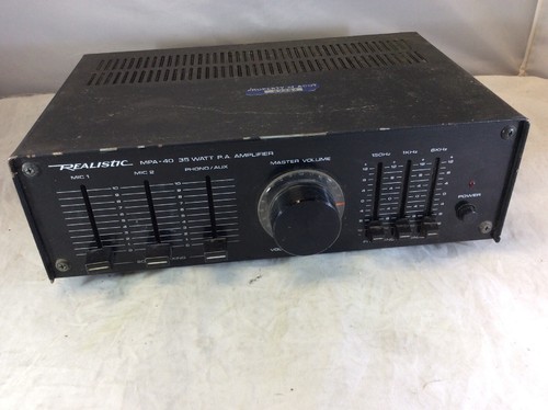 REALISTIC MPA-40 35W PA AMPLIFIER 70V AMP 32-2032A | eBay