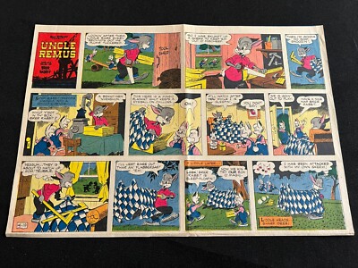 #H30g Walt Disney's UNCLE REMUS Sunday Half Page Comic Strip April 19, 1964 | eBay