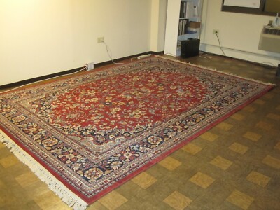 Pristine beautiful wool pile Oriental carpet made in Spain for Macy ...
