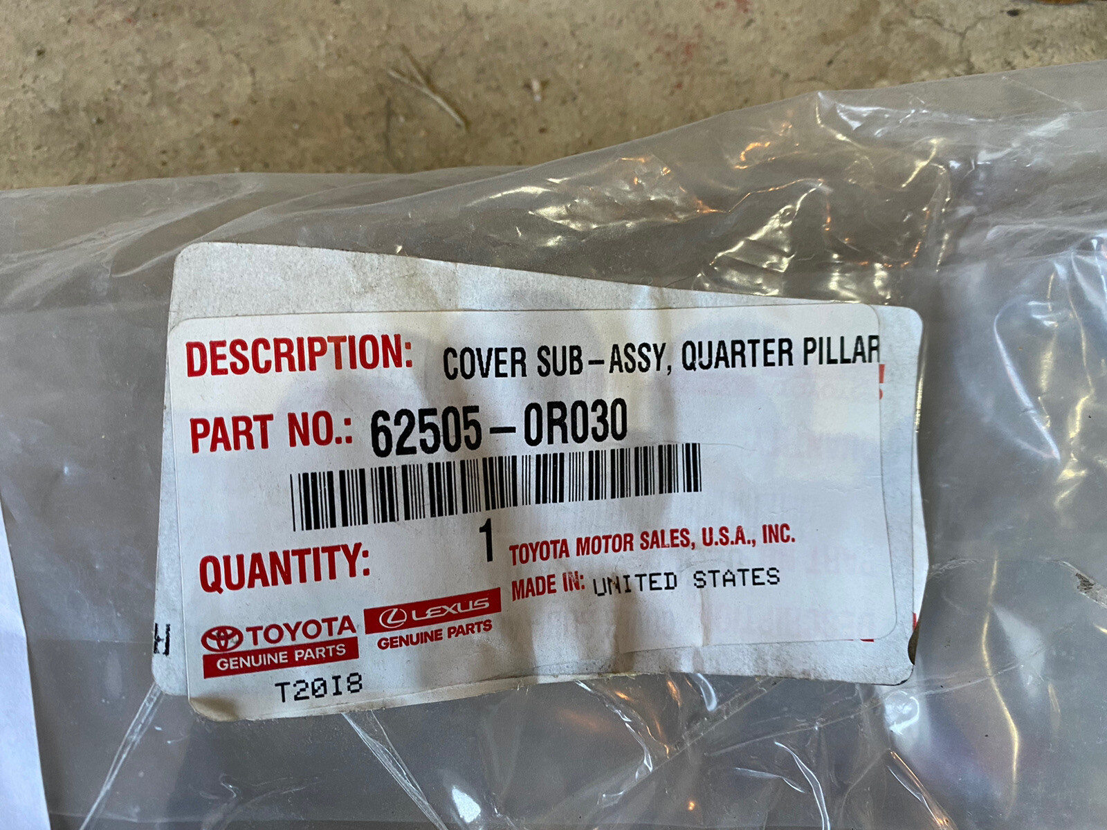 TOYOTA OEM 13-16 Rav4 Quarter Panel-insulator Right 625050R030 for sale ...