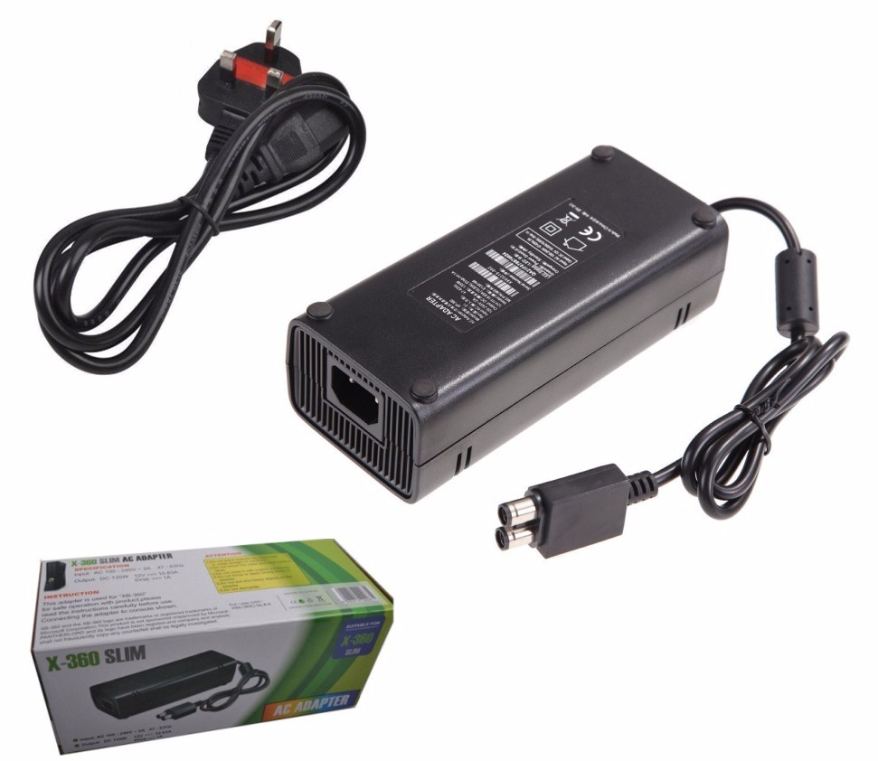 Xbox Power Box Xbox 360 Power Supply AC Adapter Replacement Kit UK