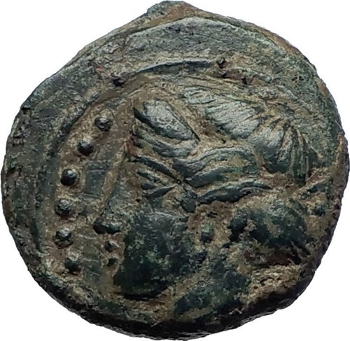 HIMERA Ancient SICILY 420BC Authentic Genuine Greek Coin w NYMPH WREATH ...