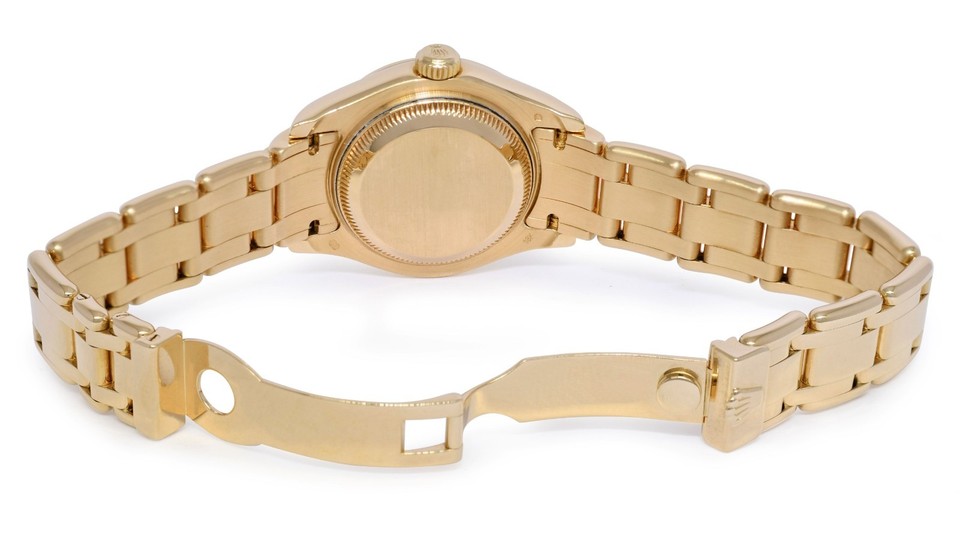 Rolex Datejust Pearlmaster 18k Yellow Gold MOP Diamond Ladies 29mm ...