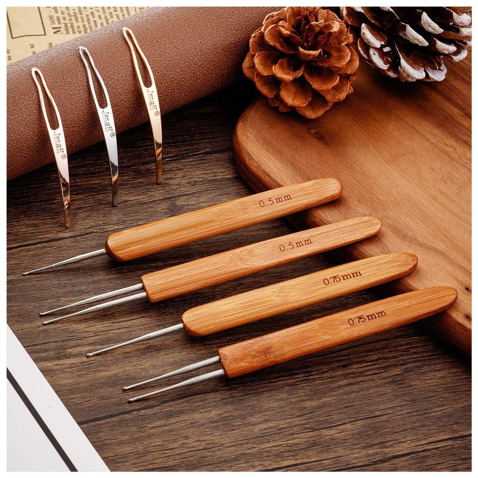 7Pcs Dreadlock Crochet Needle for Hair, Locs Crochet Needle Steel ...