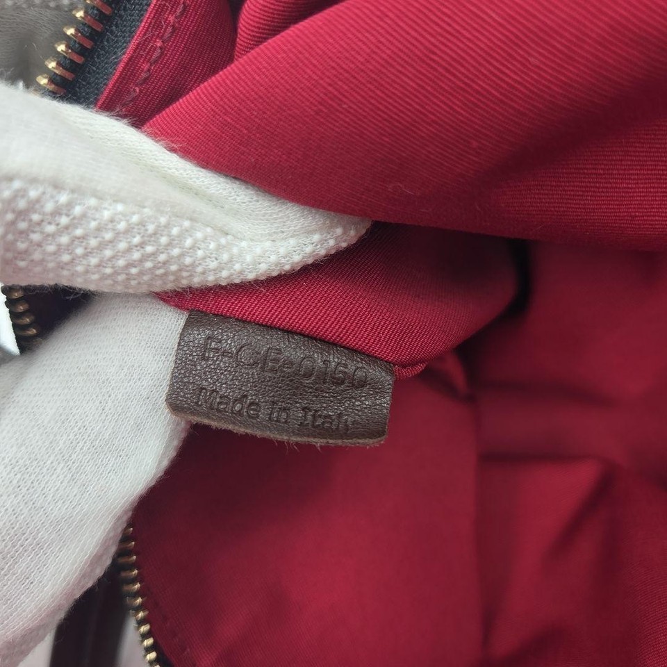 CELINE Phoebe Women's Boston Bag Handbag Leather Brown Authentic Used ...