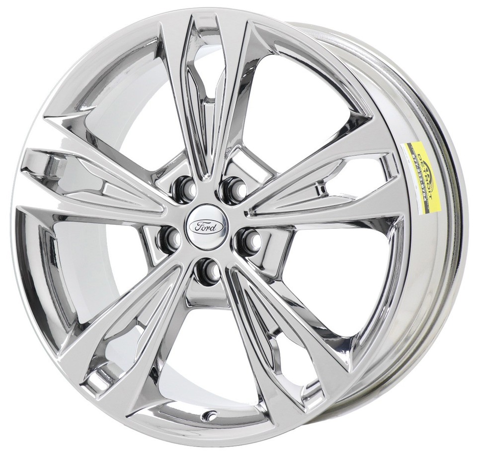 19" FORD FUSION PVD BRIGHT CHROME-C WHEELS RIMS FACTORY OEM 10124 2017 ...