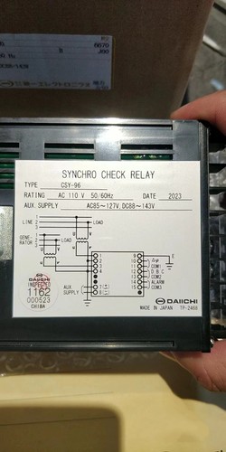 1PCS Used DAIICHI CSY-96 synchronous detection relay by Fedex or DHL | eBay