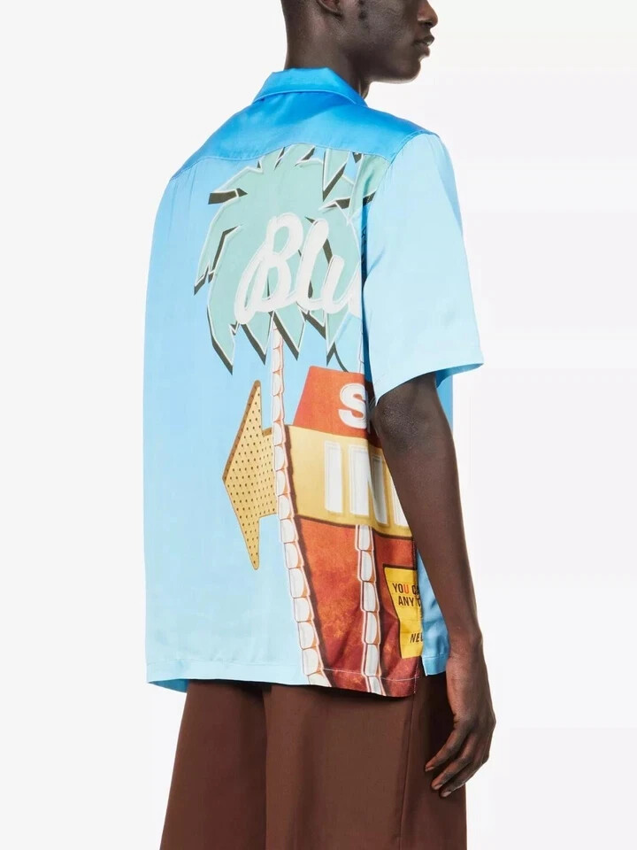 NWT MADE IN ITALY Blue Sky Inn Beach House XL Shirt MSRP $325 | eBay