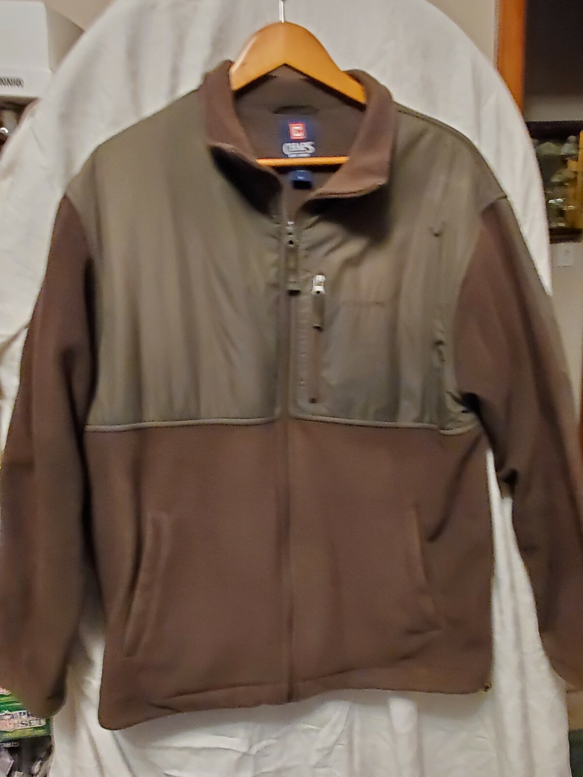 Mens Jacket CHAPS Fleece - sz L | eBay