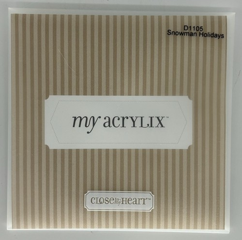 Close to my Heart My Acrylix - Snowman Holidays D1105 NEW | eBay
