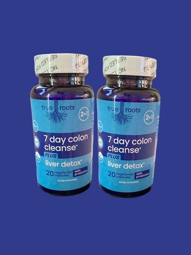 Lot of 2 True Roots 7-Day Colon Cleanse & Liver Detox with Probiotics ...
