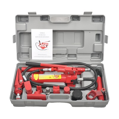 6 Ton Hydraulic Jack Air Pump Lift Ram Body Frame Porta Power Repair ...