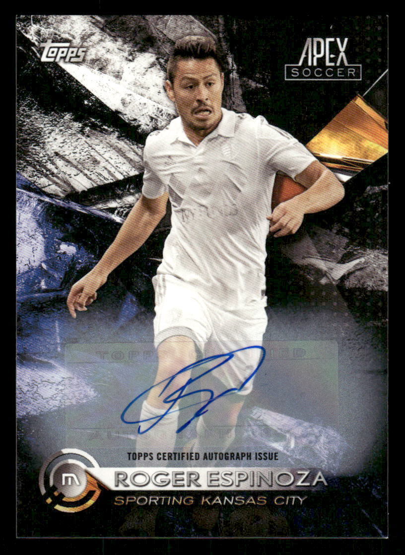 2016 Topps Apex MLS Roger Espinoza Auto Autographs AU #52 Card | eBay
